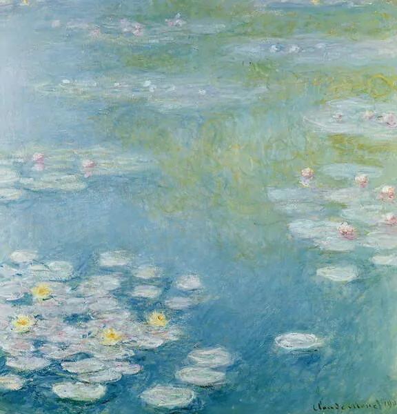 Monet, Claude - Obrazová reprodukce Nympheas at Giverny, 1908, (40 x 40 cm)