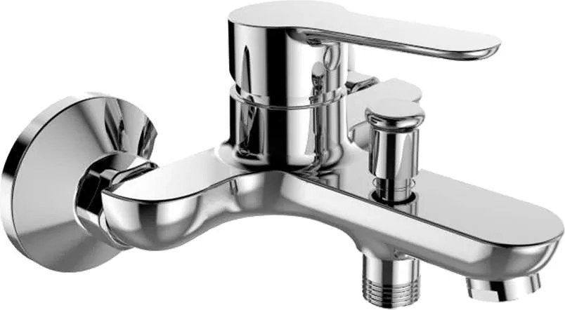 Mereo Mereo, Vanová nástěnná baterie, Zuna, bez příslušenství, chrom, CB901A03Z