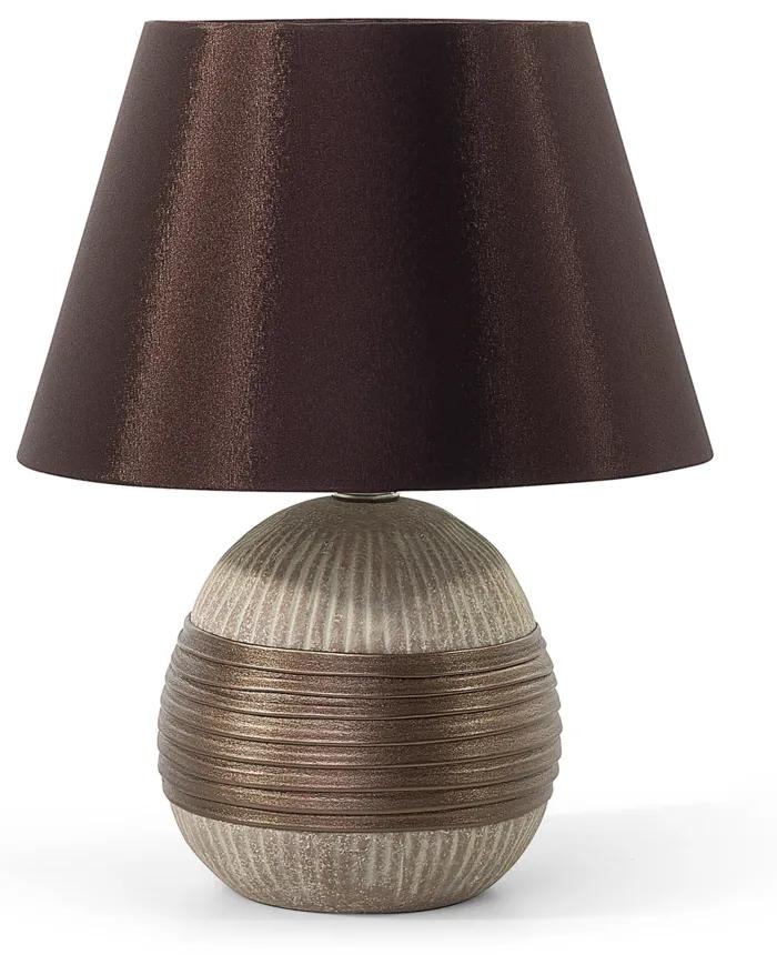 Luxusní hnědá noční stolní lampa - SADO