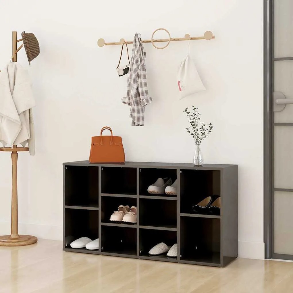 vidaXL Lavice s botníkem 103x30x55 cm kompozitní dřevo [875160] Barva: kouřový dub