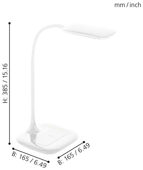 Eglo 98247 - LED Stmívatelná stolní lampa MASSERIE LED/3,4W/230V
