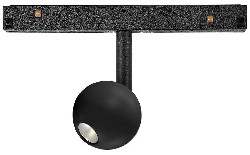 Mantra 8328 Magneto 48V Gruissan, černý spot LED 7W 3000K 38°, on/off, průměr 5,5cm