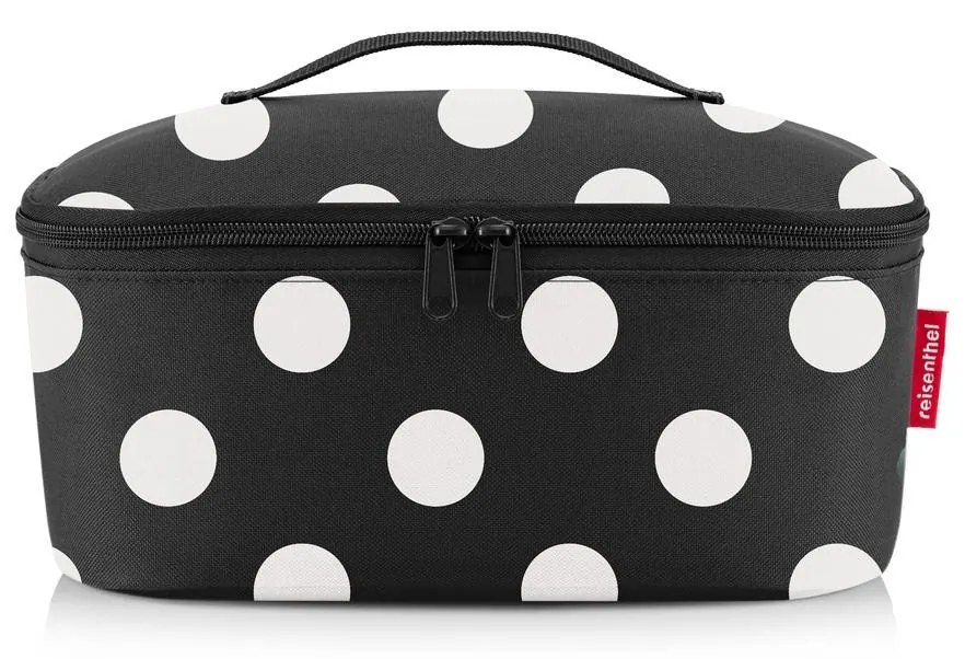 Termobox Reisenthel Coolerbag M pocket Dots white