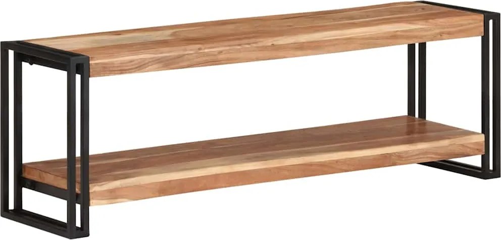 TV stolek 120 x 30 x 40 cm masivní akáciové dřevo 320680