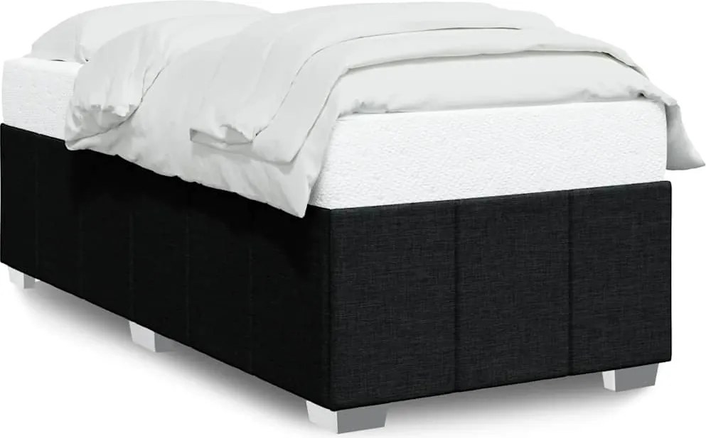 Rám postele bez matrace černý 100 x 200 cm textil 3284813