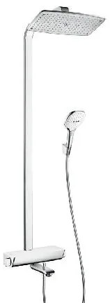 Hansgrohe Raindance Select - Sprchový set Showerpipe 360 s vanovým termostatem, 3 proudy, bílá/chrom 27113400