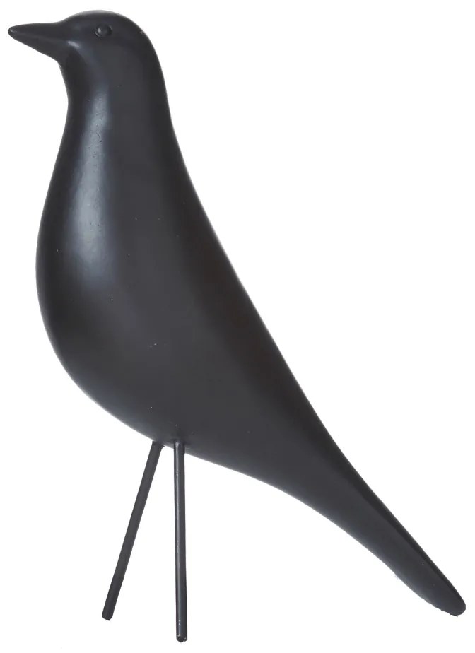 Dekorativní ptáček Bird Black 22 cm Wikholm Form