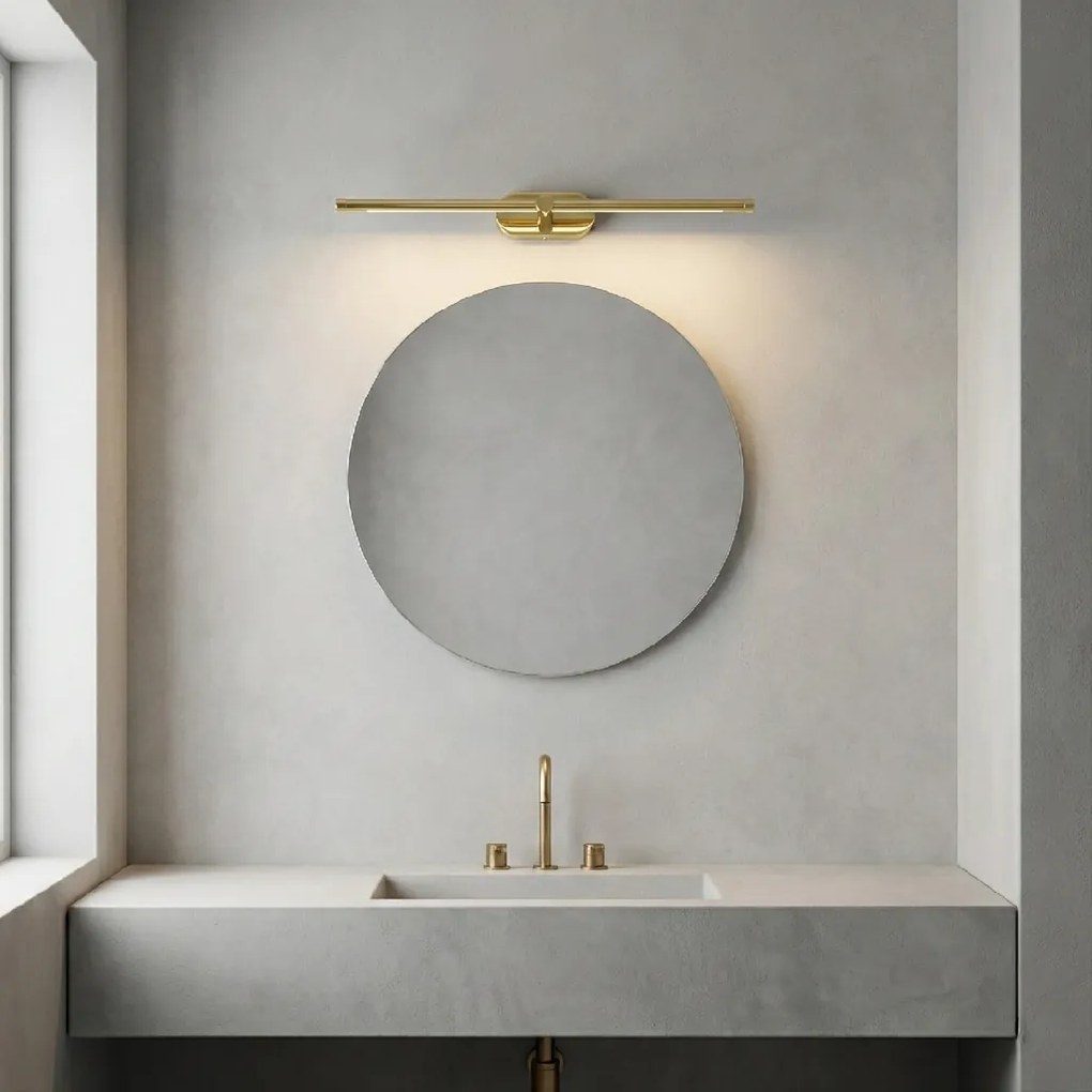Toolight Toolight, LED nástěnné svítidlo 60cm, 13W, 4000K, 1000lm, APP1890-1W, zlatá lesklá, OSW-66045