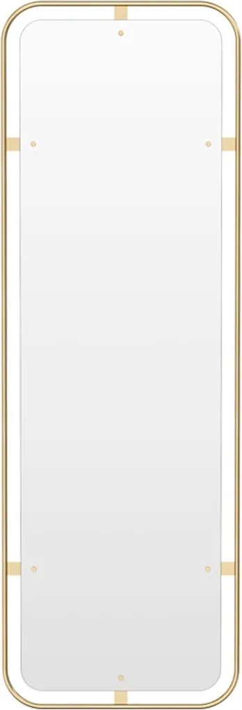 Menu Nimbus Zrcadlo Nástěnné Obdélníkové 158 cm Rám Mosaz Leštěná Zlatá