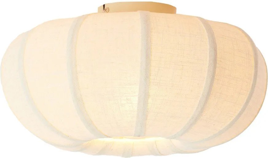 Krémové stropní svítidlo s textilním stínidlem ø 40 cm Zosia – Light &amp; Living