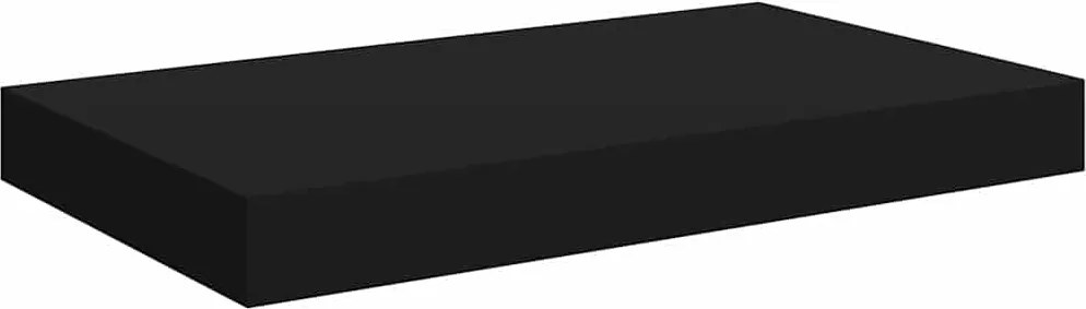 Plovoucí nástěnné police 2 ks černé 40 x 23,5 x 3,8 cm MDF 323827