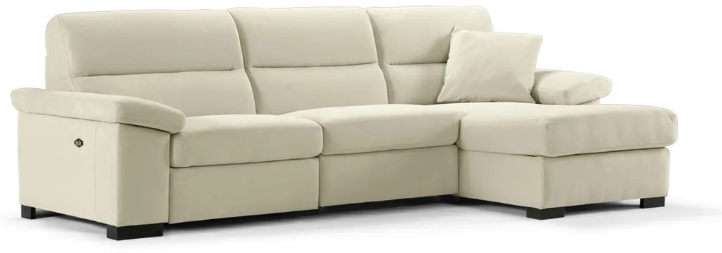 Pregio Italia sofa&relax Velká rohová pohovka SHINE Provedení: 3 místná + lehátko, Vzorník látek: tekno fibra 18 avio blue