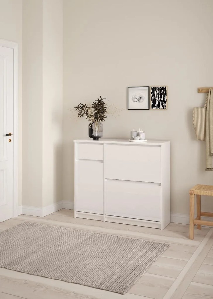 FALCO Botník Simplicity 206 bílý lesk