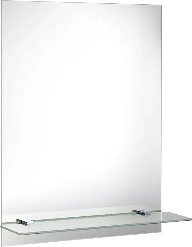 Aqualine Sapho, Zrcadlo s policí 60x80cm, včetně závěsů