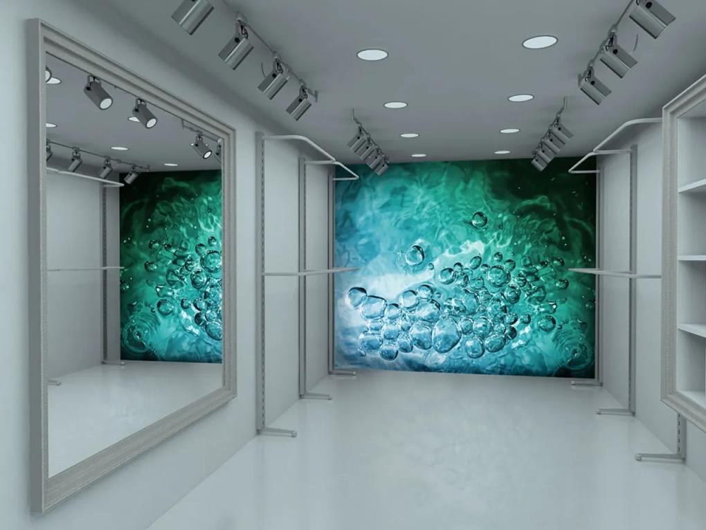 Abstraktní tapeta modrý oceán (150x116 cm) - Murando DeLuxe