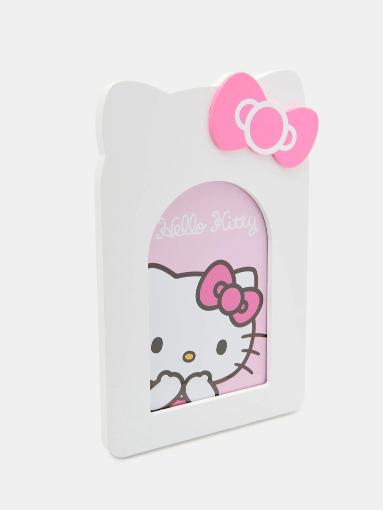 Sinsay - Fotorámeček s ozdobnou 3D mašlí Hello Kitty - bílá