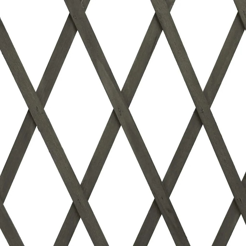 Zahradní trelážový plot šedý 180 x 100 cm masivní jedle 314829