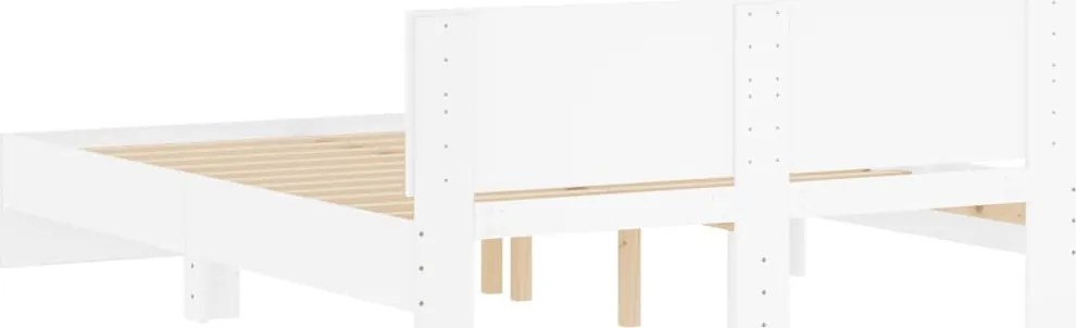 vidaXL Rám postele s čelem 140 x 190 cm Kompozitní dřevo [3207497] Barva: Betonová šedá
