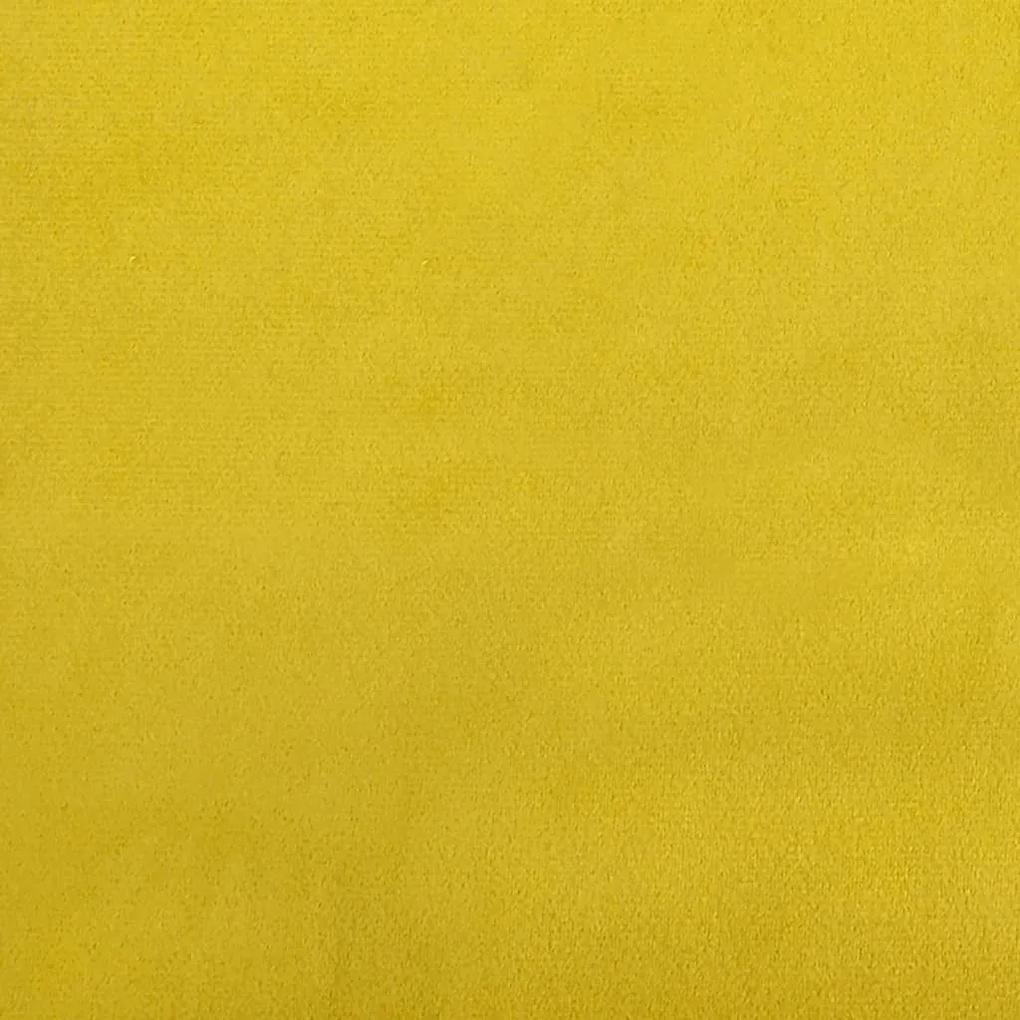 Válenda žlutá 80 x 200 cm samet - Default Title
