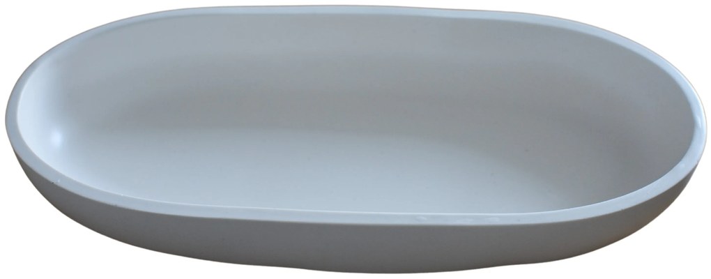 VOJA HOME Dekorativní mísa Zanoria – oválná, 29,5 × 12,5 cm Barva: Bílá