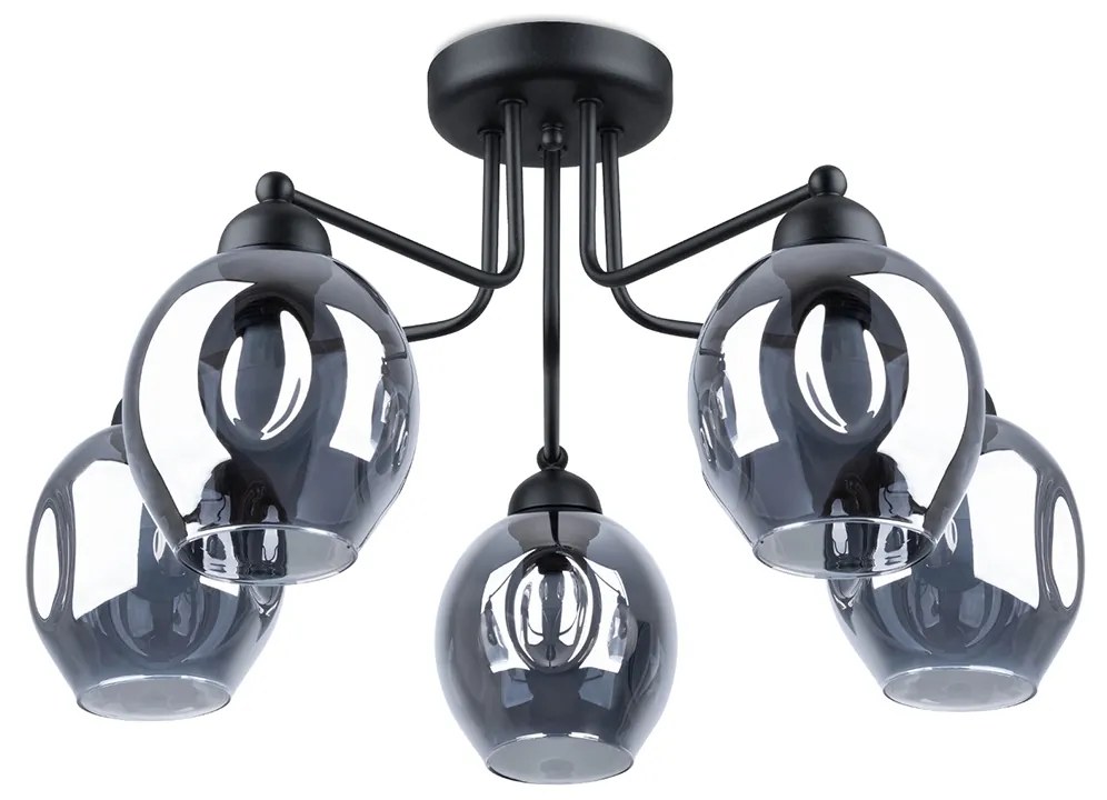Sollux Lighting Lustr FILLAN 5 černý