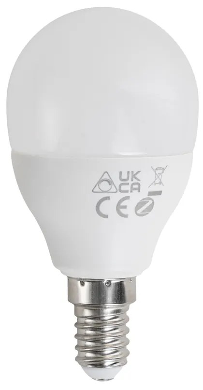 Chytrá stmívatelná LED žárovka E14 G45 opál 4,9 W 470 lm 2700-6500 K