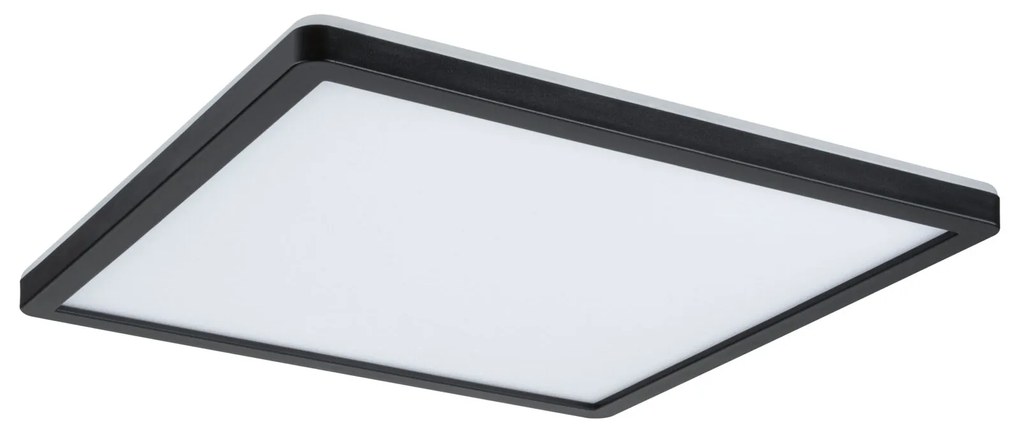 Paulmann 71001 Atria Shine, černé stropní LED svítidlo s korónou, 16W LED 3000K, 29x29cm