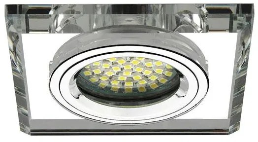PremiumLED Podhledové bodové svítidlo JASPIS stříbrný + patice, LUX02507