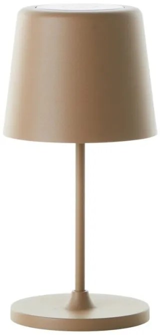 Brilliant G90939/18 Venkovní AKU stolní lampa KAAMI cappuccino USB-A