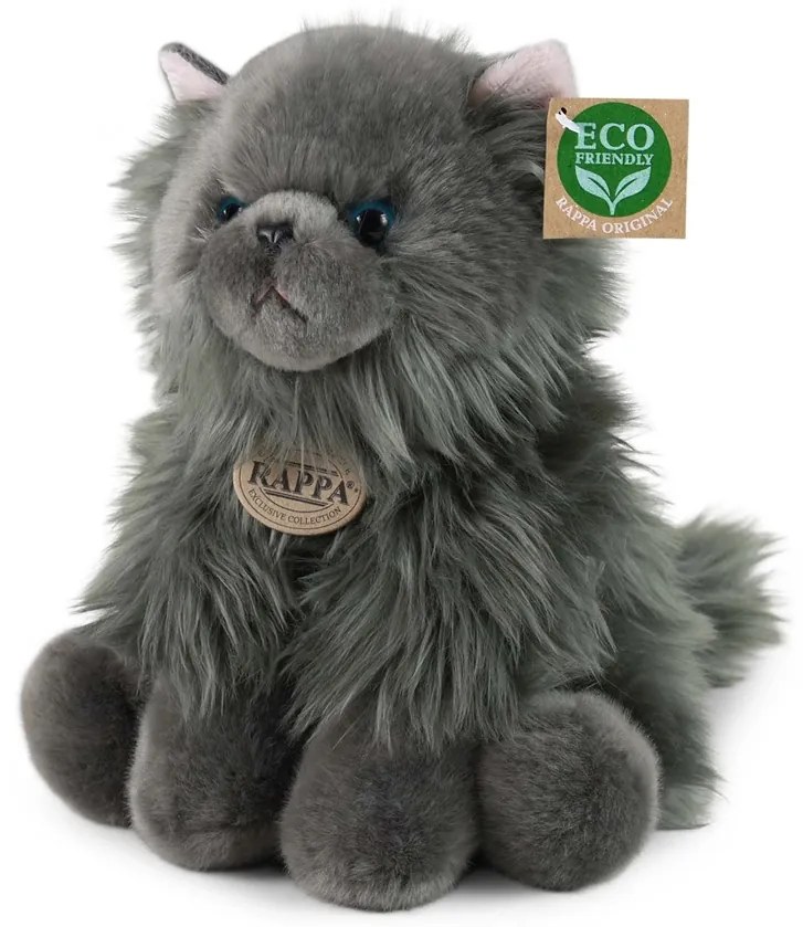 Rappa Plyšová kočka britská sedící 30 cm ECO-FRIENDLY