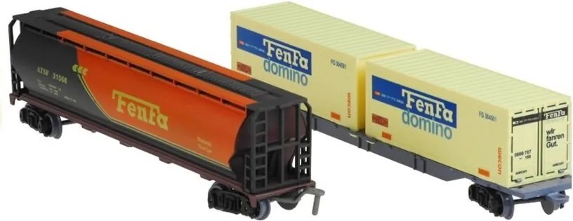 LEAN Toys Obrovská železnice FENFA 5 – Lokomotiva, vagony, výhybky