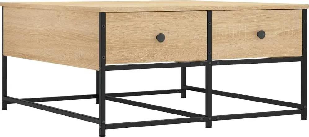vidaXL Konferenční stolek 80 x 80 x 40 cm kompozitní dřevo [835355] Barva: šedá sonoma