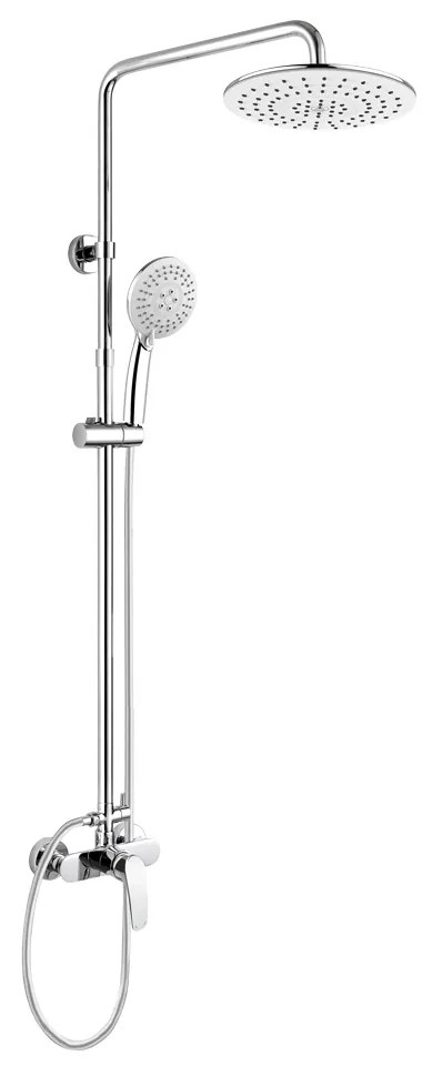 Mereo Mereo, Nástěnná baterie Viana 150mm s otoč. ramínkem a tyčí pro ruční a talířovou sprchu, bez příslušenství, CBE60104SHE