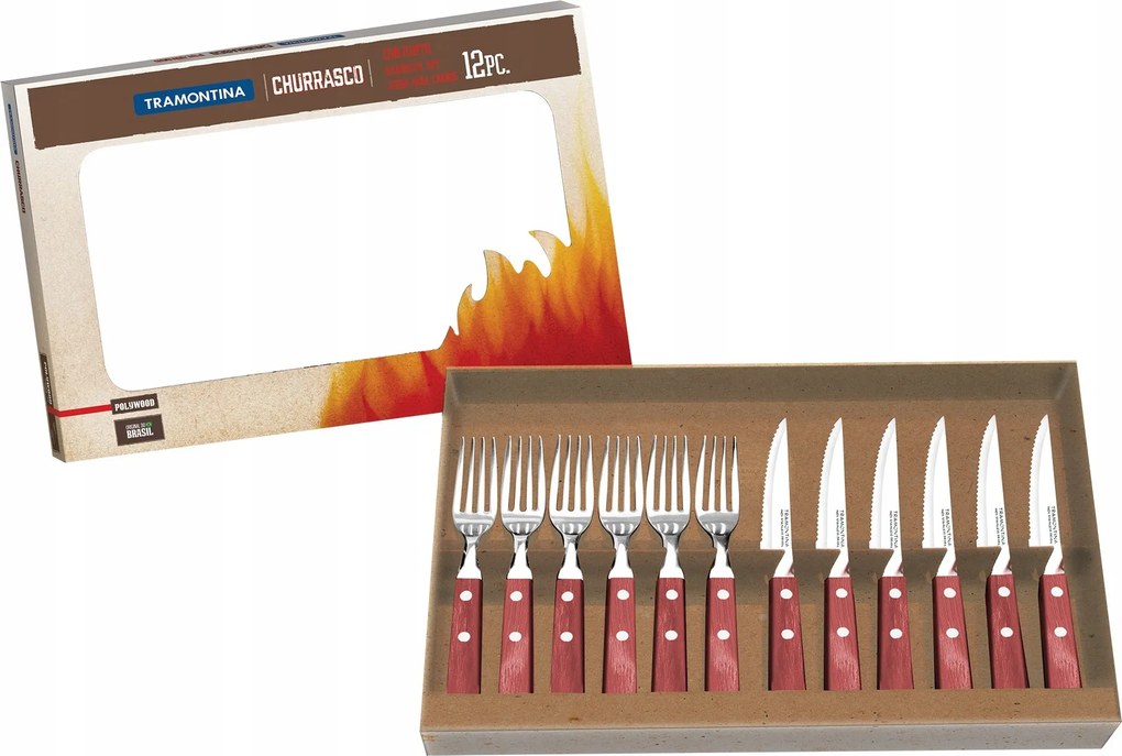 Tramontina 12 ks Příbor na steaky Spanish Polywood