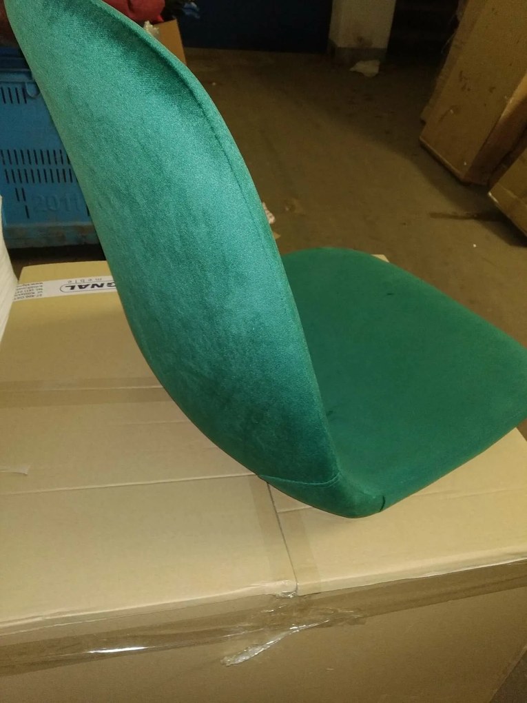 Signal Jídelní židle Fox Velvet Zelená 89 NAB015