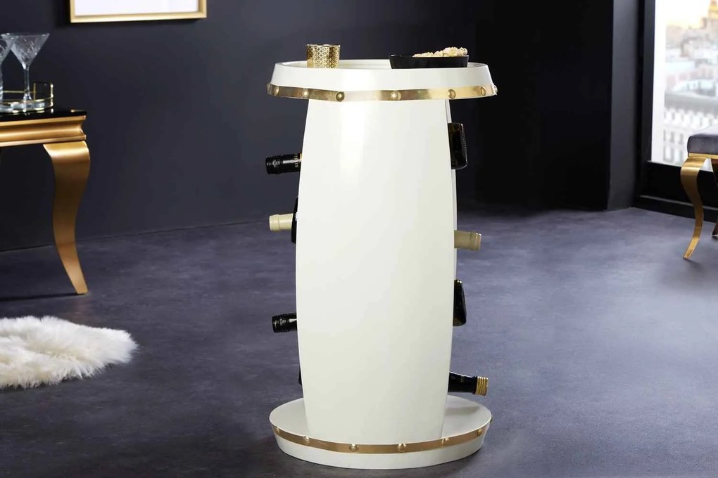 Regál na víno Winebar 63 cm bílý