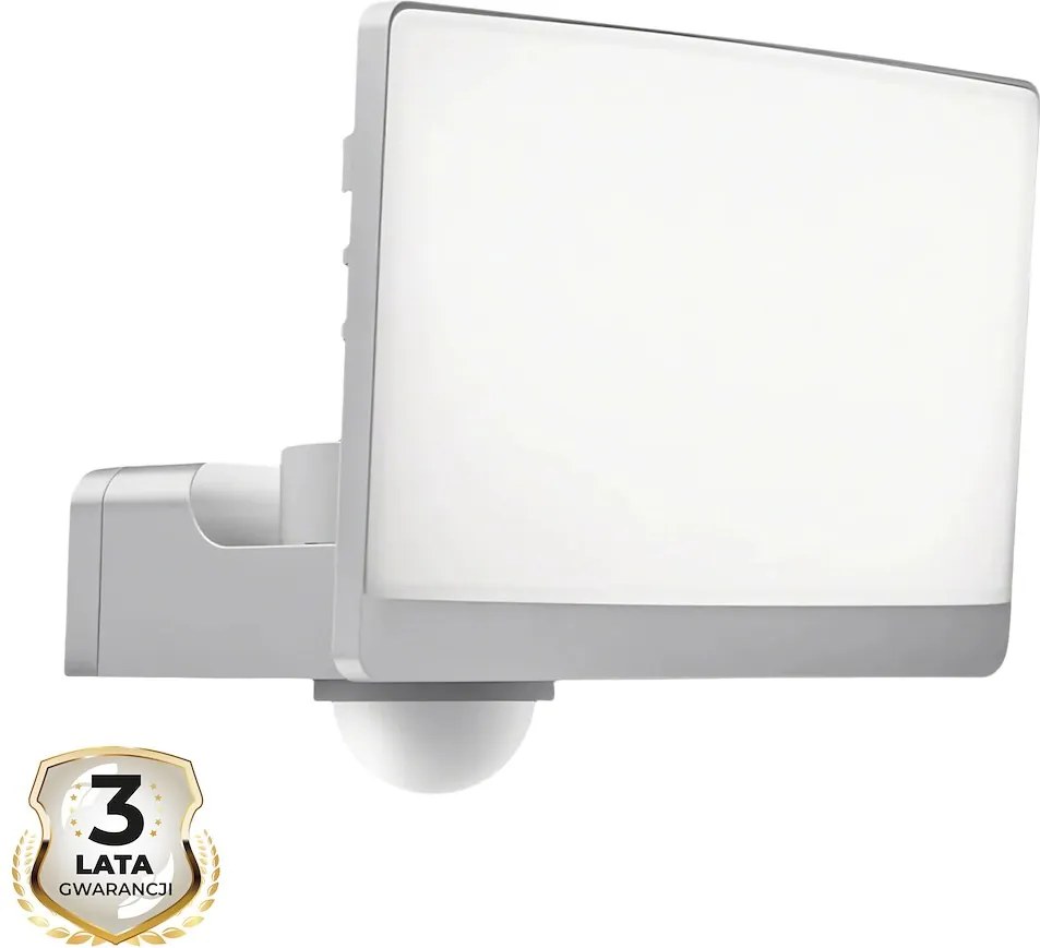 Exteriérové ​​nástěnné LED svítidlo Davos, 1x LED 30w, 4000k, bílá, pohybový senzor