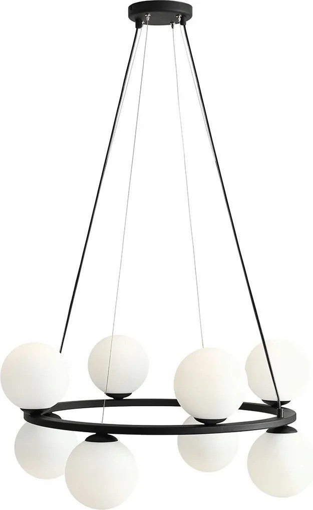 Závěsná lampa Krone 8 Black 1085P1 Aldex