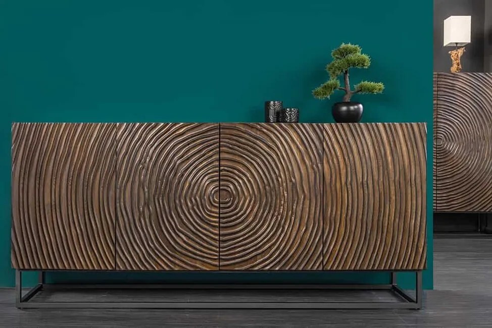 Designová komoda z masivu Zen Circles Mango 177cm