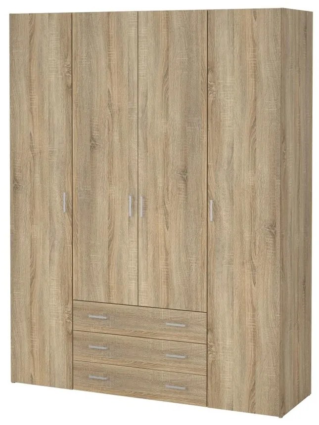 Šatní skříň Sid 154 x 49,5 x 200,4 cm, dub sonoma
