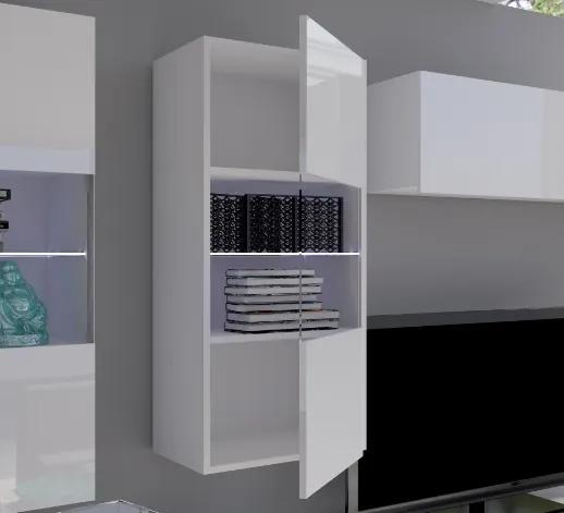 Gibmeble obývací stěna Calibrini 7 barevné provedení černobílá