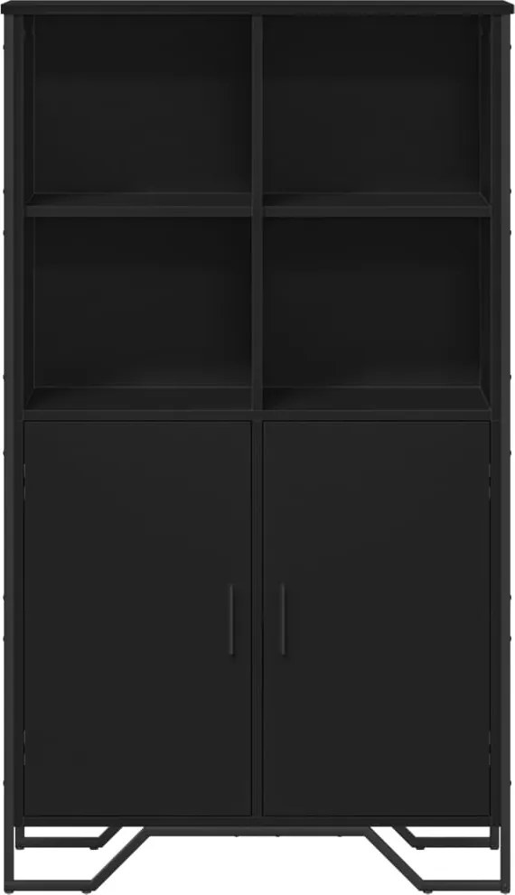 Highboard černý 79,5 x 35,5 x 137,5 cm kompozitní dřevo 3295307