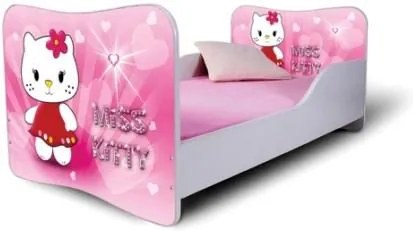 Dětská postel - Miss kitty - butterfly - 160 x 80 cm