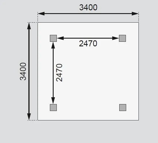 Zahradní altán vč. černého střešního šindele Dekorhome