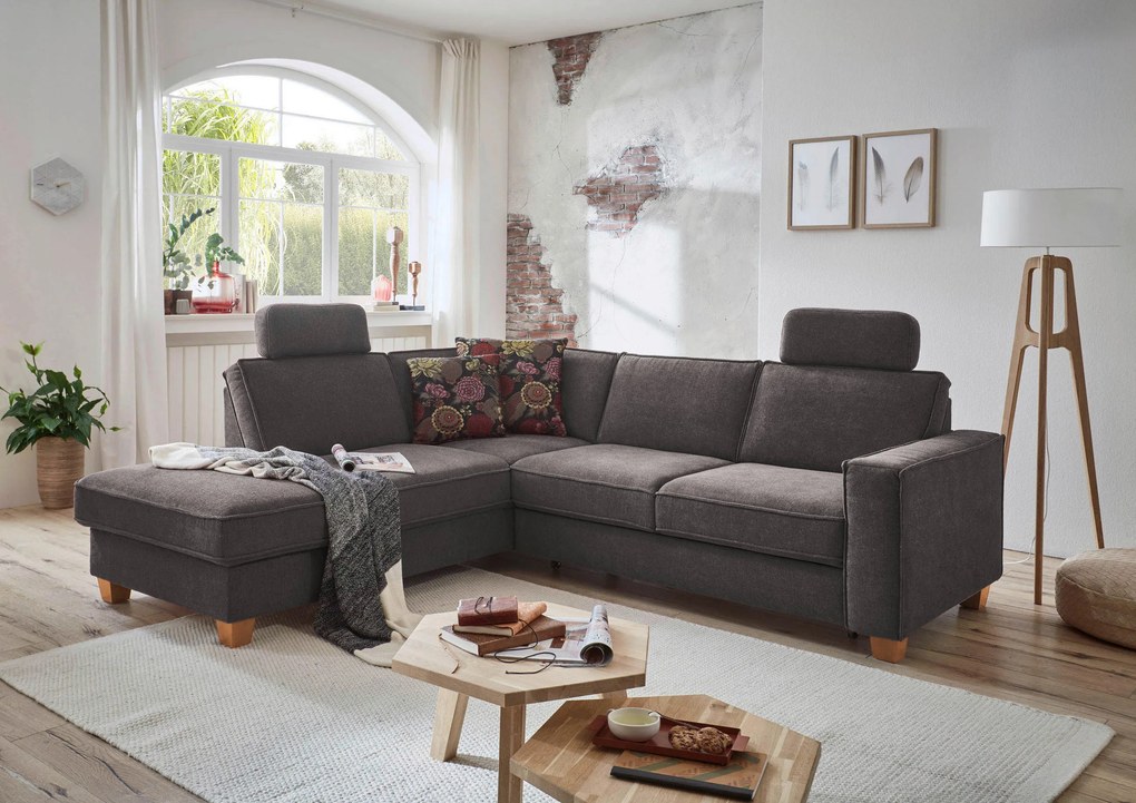 XXXLutz ROHOVÁ SEDAČKA, textil, tmavě šedá Sit & More - Sedací soupravy - 000144005806