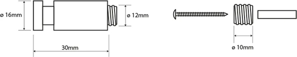 Sapho, X-STEEL věšáček 30mm, broušená nerez, XS202