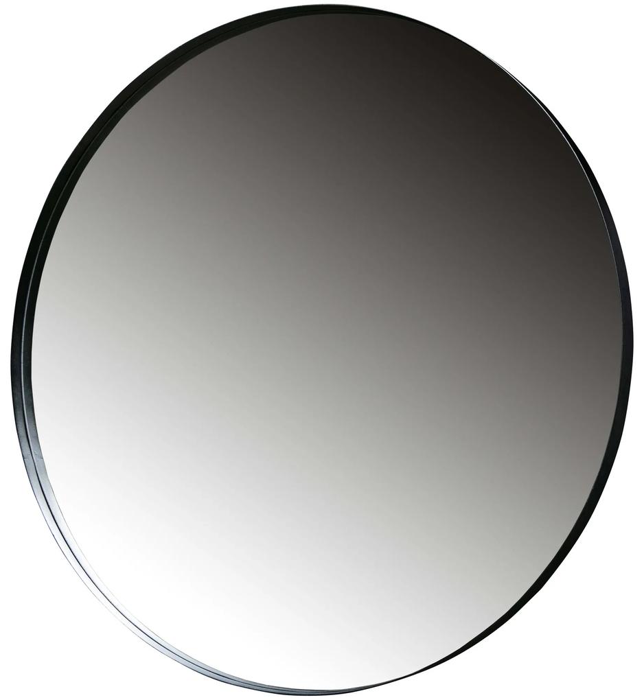WOOOD Zrcadlo DOUTZEN kulaté kovové černé Ø115cm