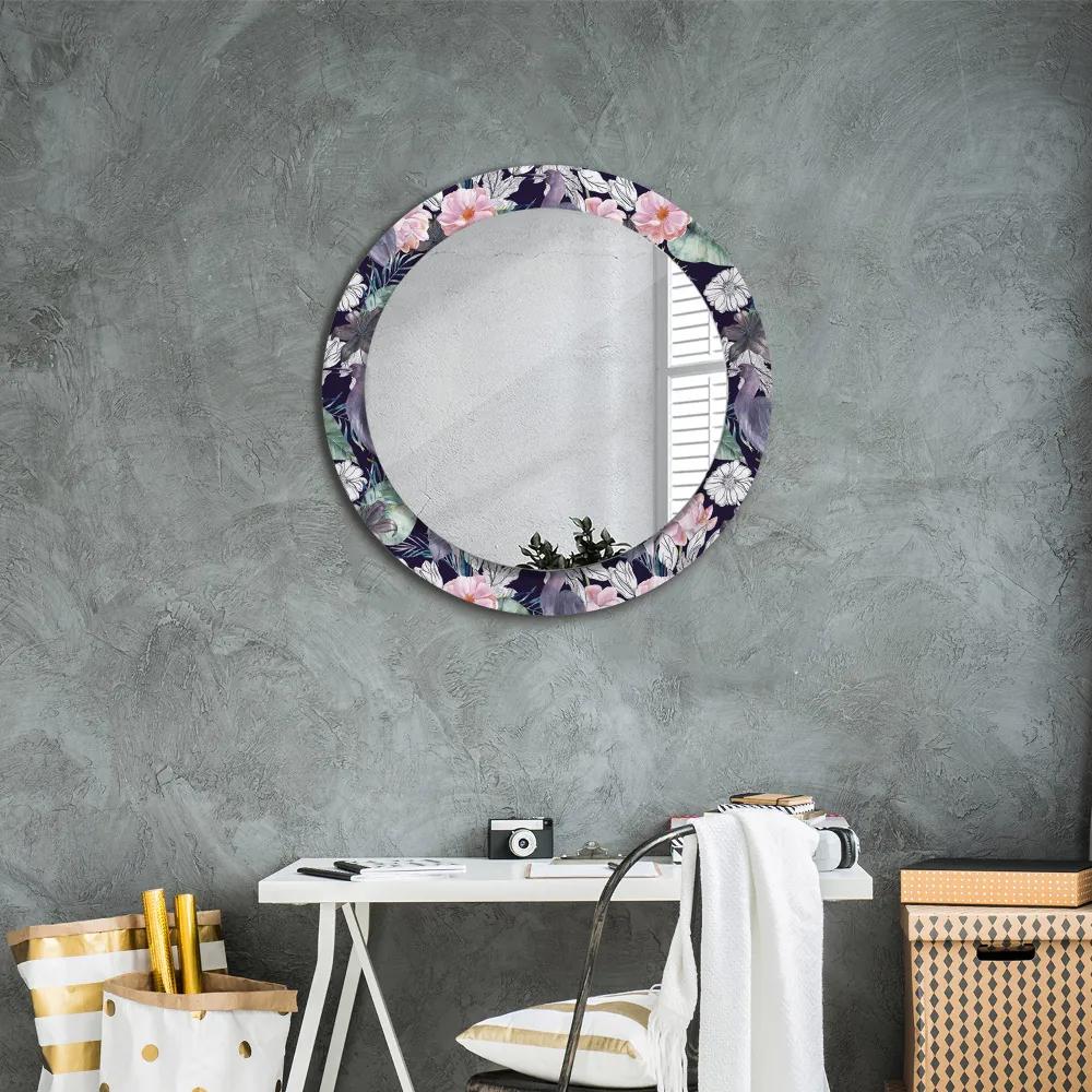 Kulaté dekorativní zrcadlo Čepice ptáků fi 70 cm