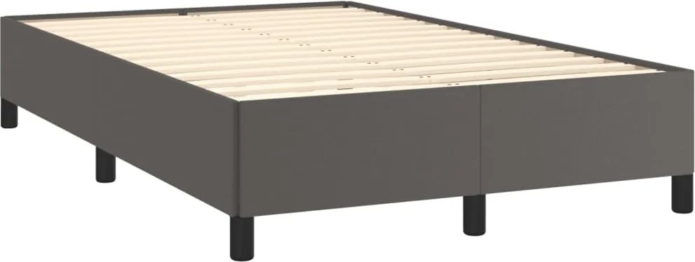 Rám postele bez matrace šedý 120x190 cm umělá kůže 3269649