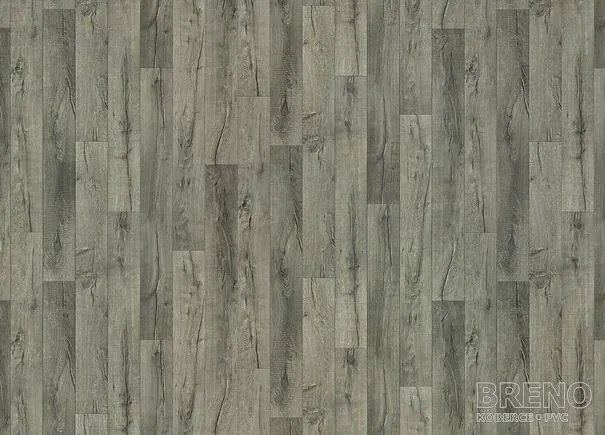 Breno PVC MAXIMA EKO Hunter Oak 094 (638-12) - šedé dřevo, šíře 400 cm